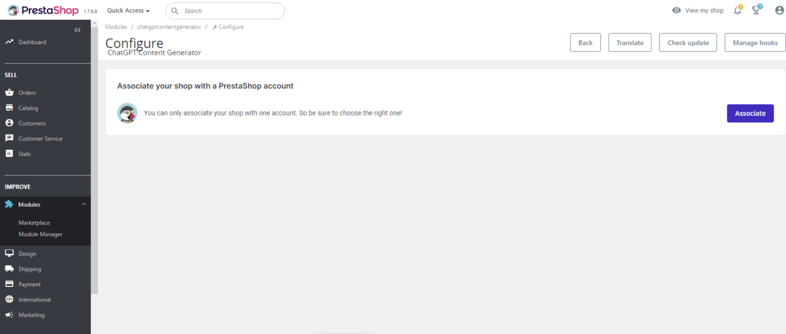 ChatGPT Content Generator - PrestaShop module - SoftSprint